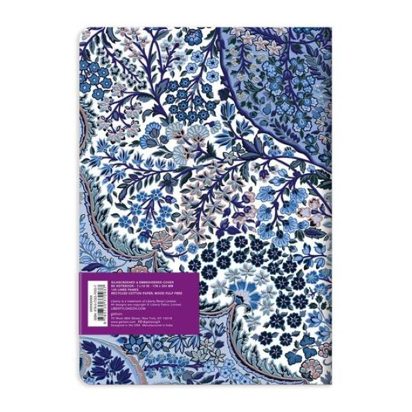 Liberty Embroidered Notebook Cover Back – Textile Center