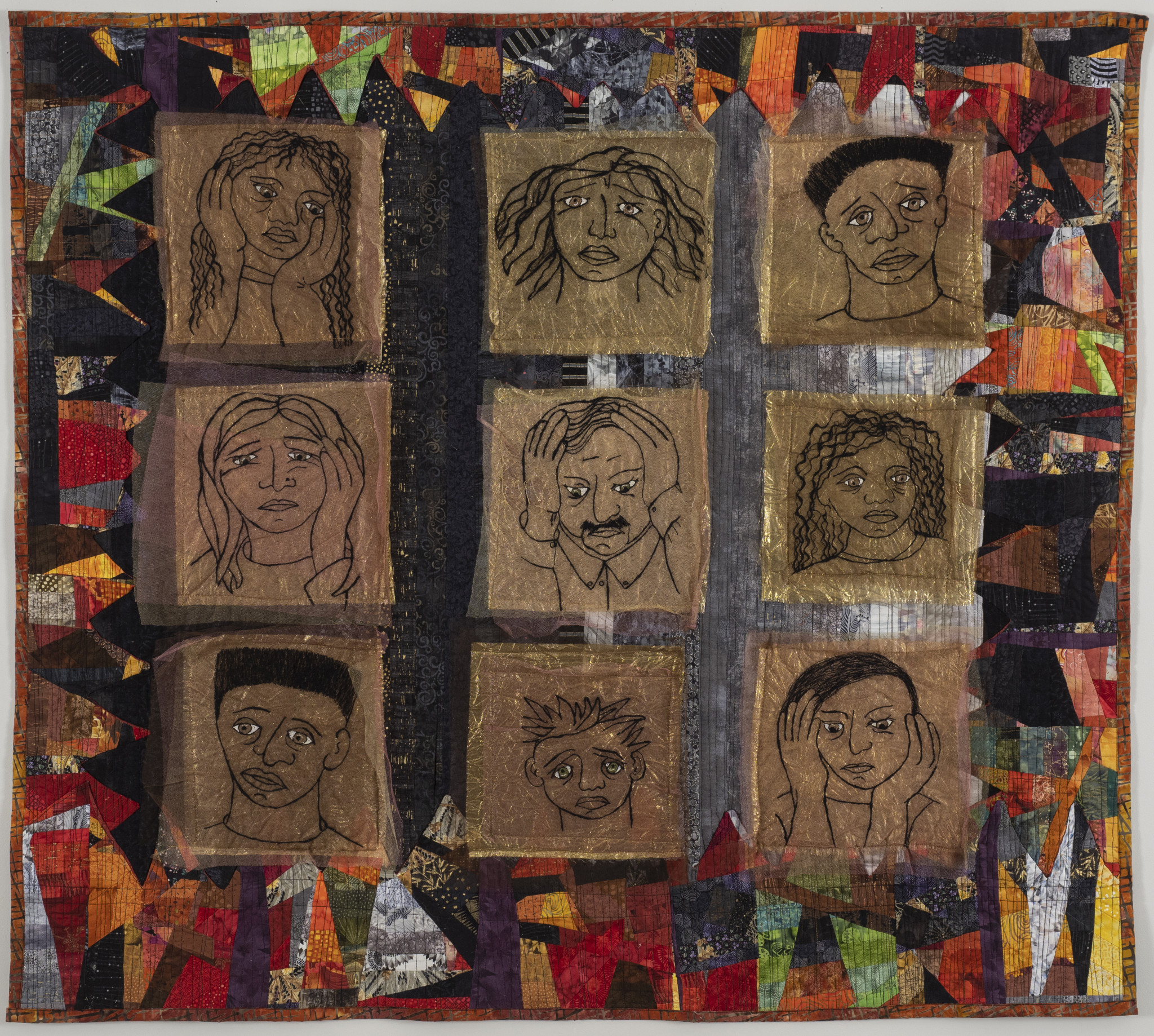 Haeger, Maude Wallace_Icons of Despair_Racism – Textile Center