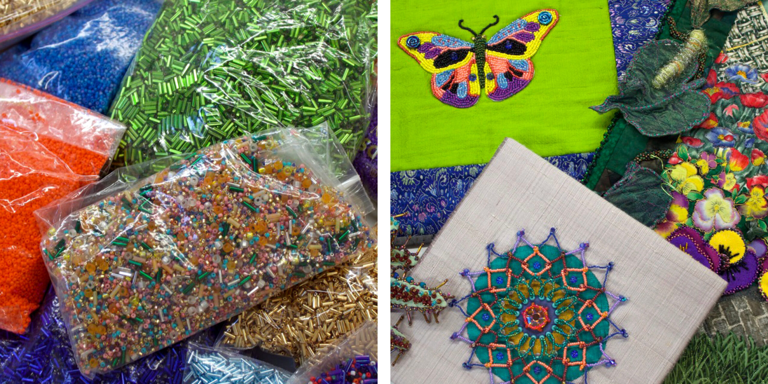 Bead bonanza collage – Textile Center