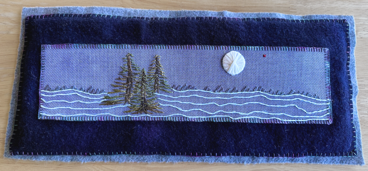 DeChristina, Claire- Three Pines Under the Howling Wolf Moon2 – Textile ...