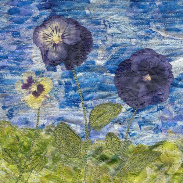 Huff, Cynthia- Spring Pansies – Textile Center